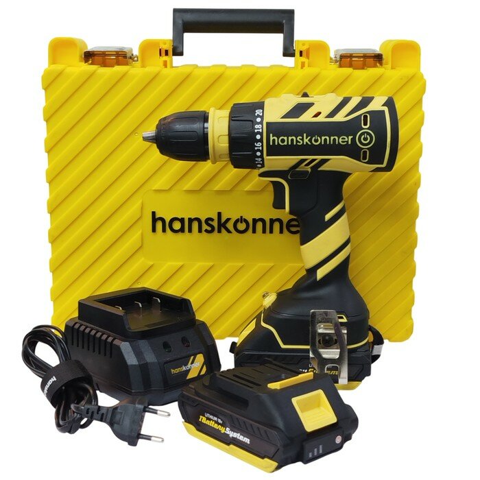 Шуруповерт Hanskonner HCD1865С