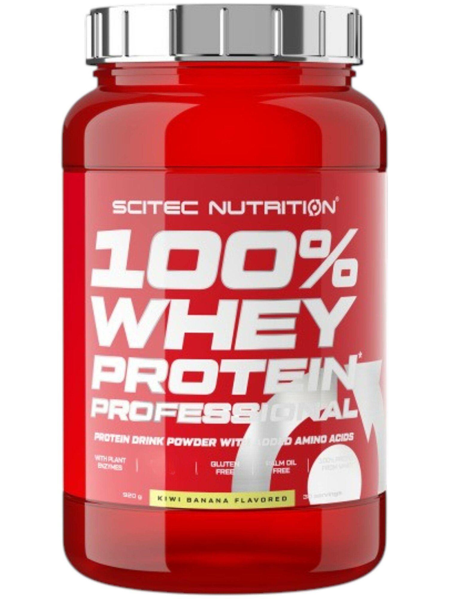 Сывороточный протеин Scitec Nutrition 100% Whey Protein Professional 920 г, Киви-банан
