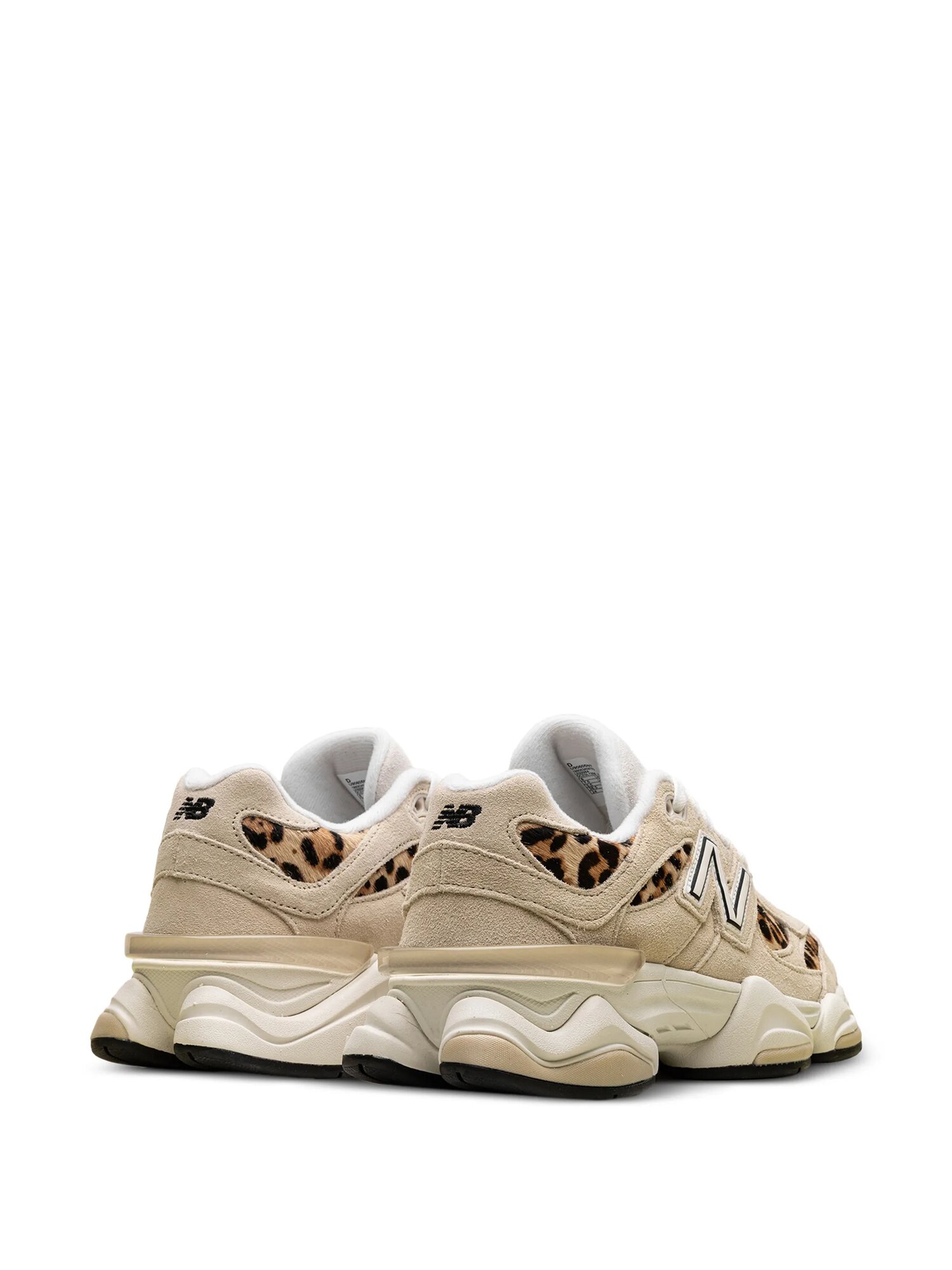 Кроссовки New Balance 9060 leopard-print sneakers, размер 4,5 US, разноцветный — фото 1