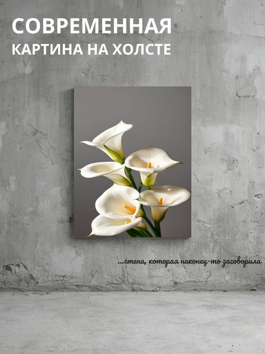 Картина на холсте Лилии каллы 20x30 см