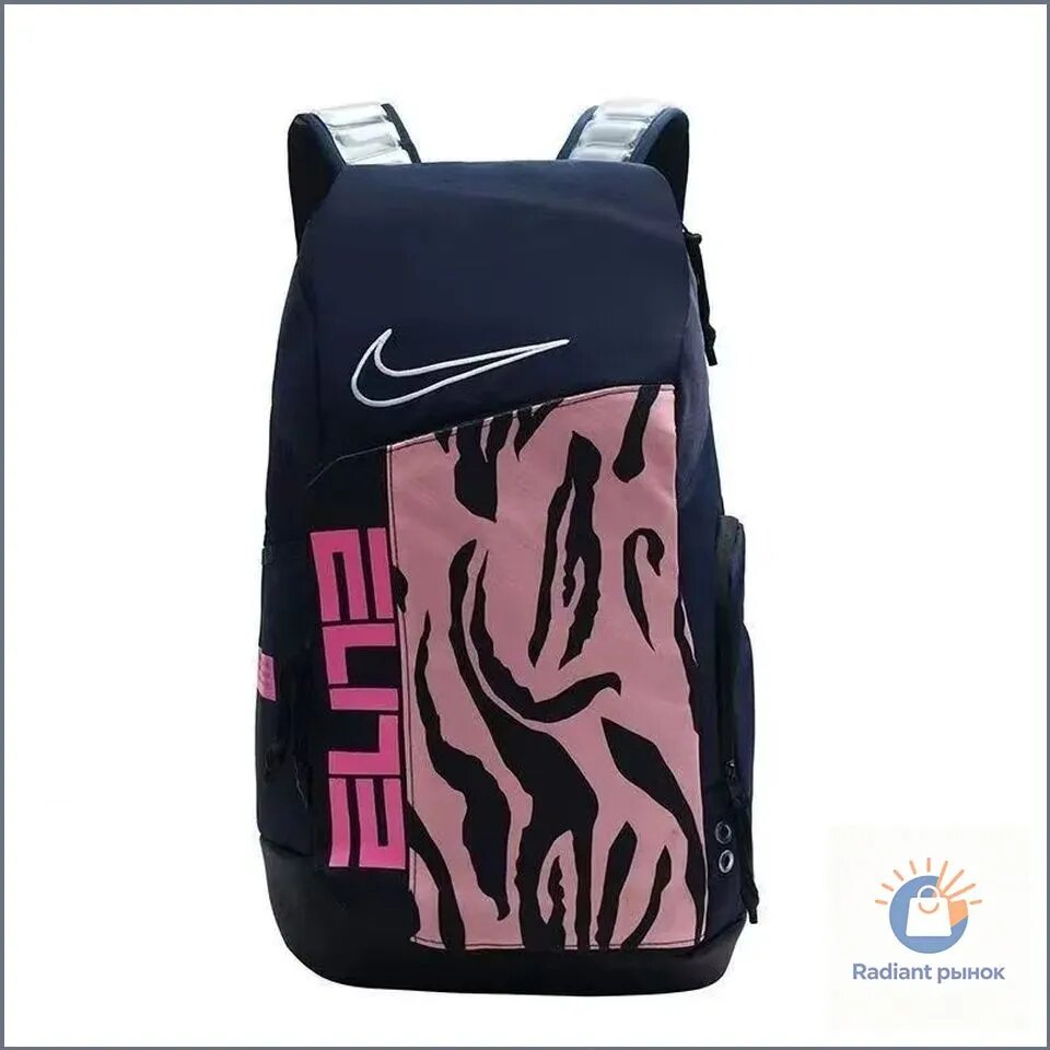 Рюкзак Nike Elite Basketball , черный с розовым, женский, 48x34x22 см — фото 1
