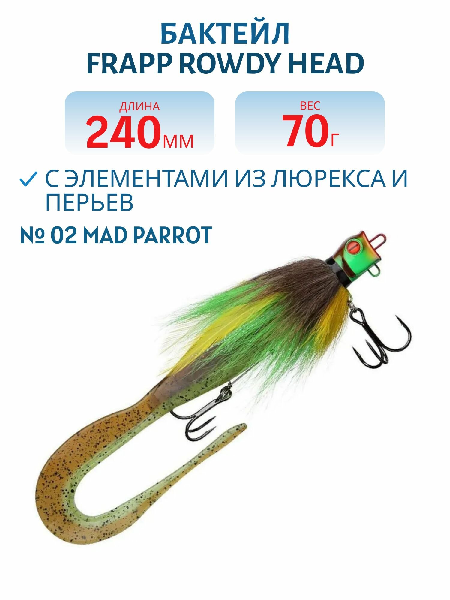 Бактейл FRAPP Rowdy Head #02 Mad Parrot