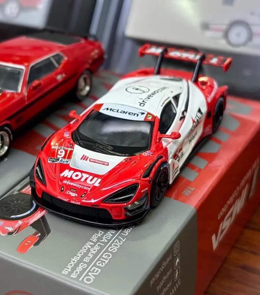 Машинка TSM MINI GT MODEL 1:64 #993 McLaren 720S GT3 EVO Pfaff Motorsports 2024 Die-cast Alloy Model Collection Toy Children Gifts