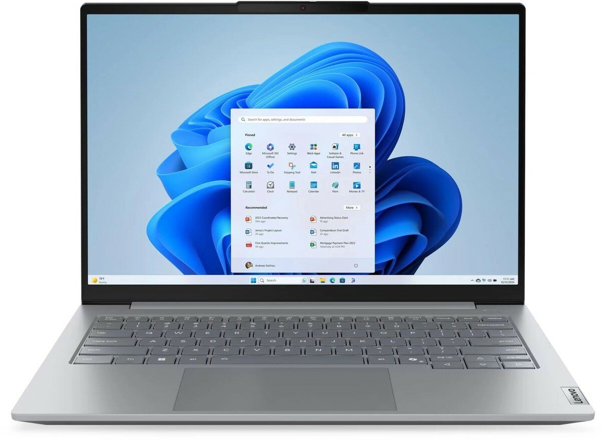Ноутбук Lenovo Thinkbook 14 G9 IRL, 14", 2025, IPS, Intel Core 7 240H 2.5ГГц, 10-ядерный, 32ГБ DDR5, 1ТБ SSD, Intel Graphics, Windows 11 Pro, серый (21uy006fgq)