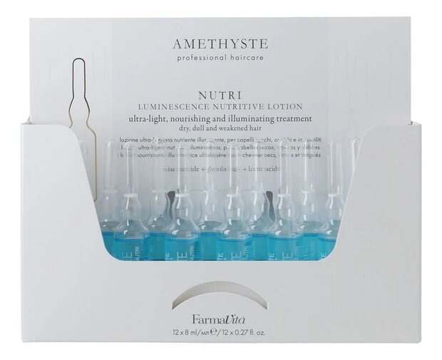 Лосьон для поврежденных волос питательный Farmavita Amethyste Nutri Luminescence Nutritive Lotion 12 шт x 8 мл