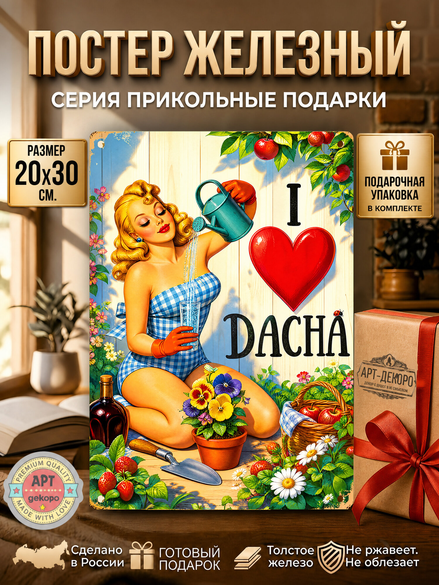 Для дома и дачи - я люблю дачу, подарочная упаковка в комплекте