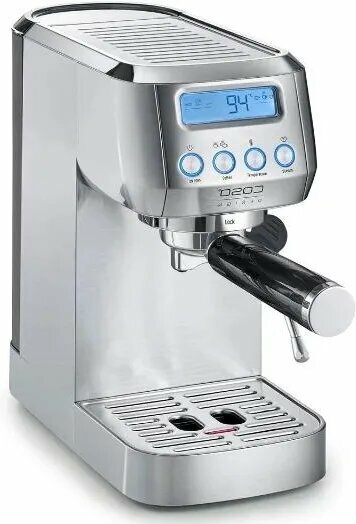 Кофеварка Caso Espresso Gourmet Crema, серебристый