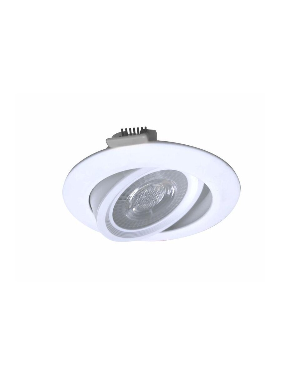Светильник светодиодный Downlight RR 9Вт 180-265В 6400К кругл. поворотн. панель бел. Космос KDownRR9W6400K