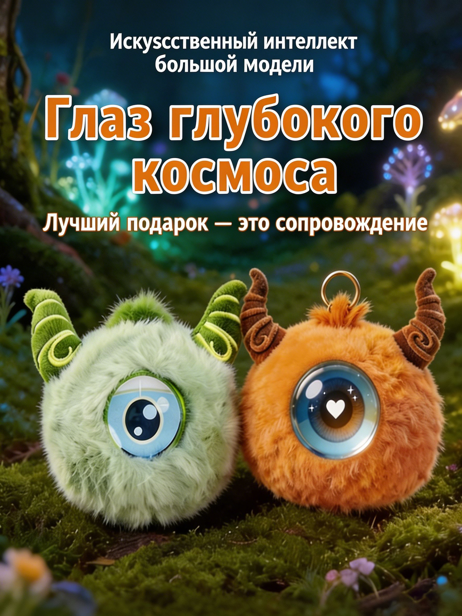 Милый AI-циклоп: Интерактивный брелок-робот. Верный друг и умная игрушка. Лучший подарок на день рождения
