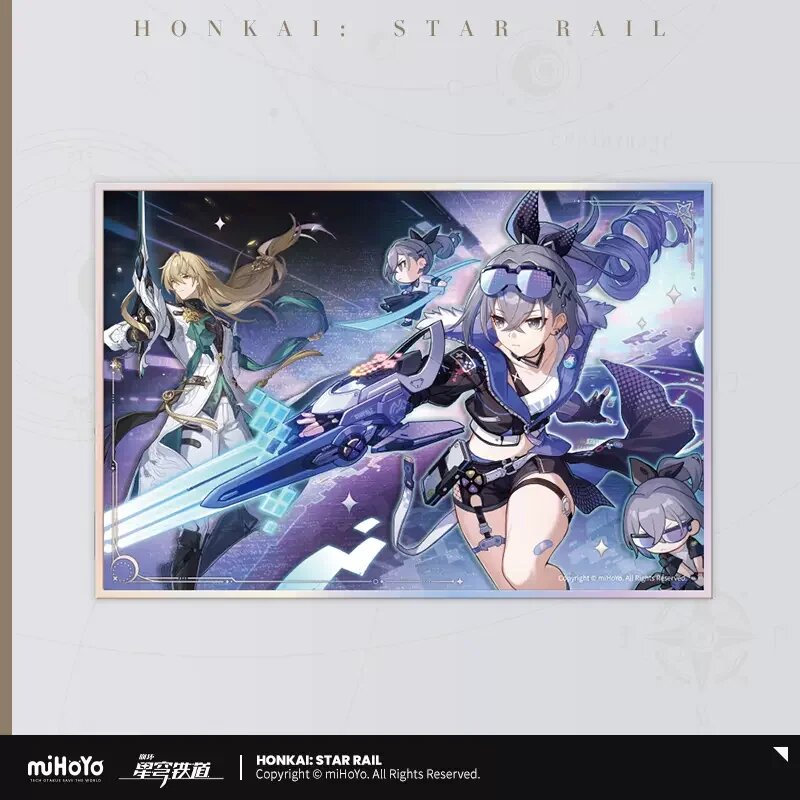 Фигурка Sunsyea Honkai Star Rail Jing Yuan Kafka Dr. Синий, Acrylic Board C