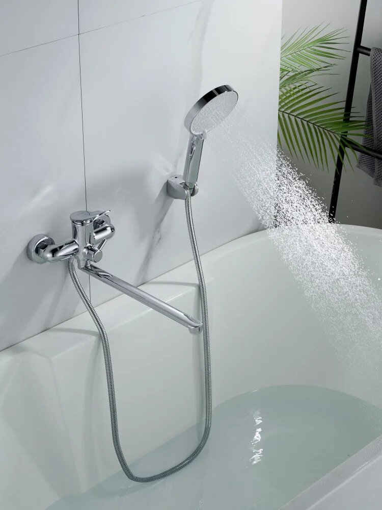 Смеситель для ванны Shevanik S4722, хром