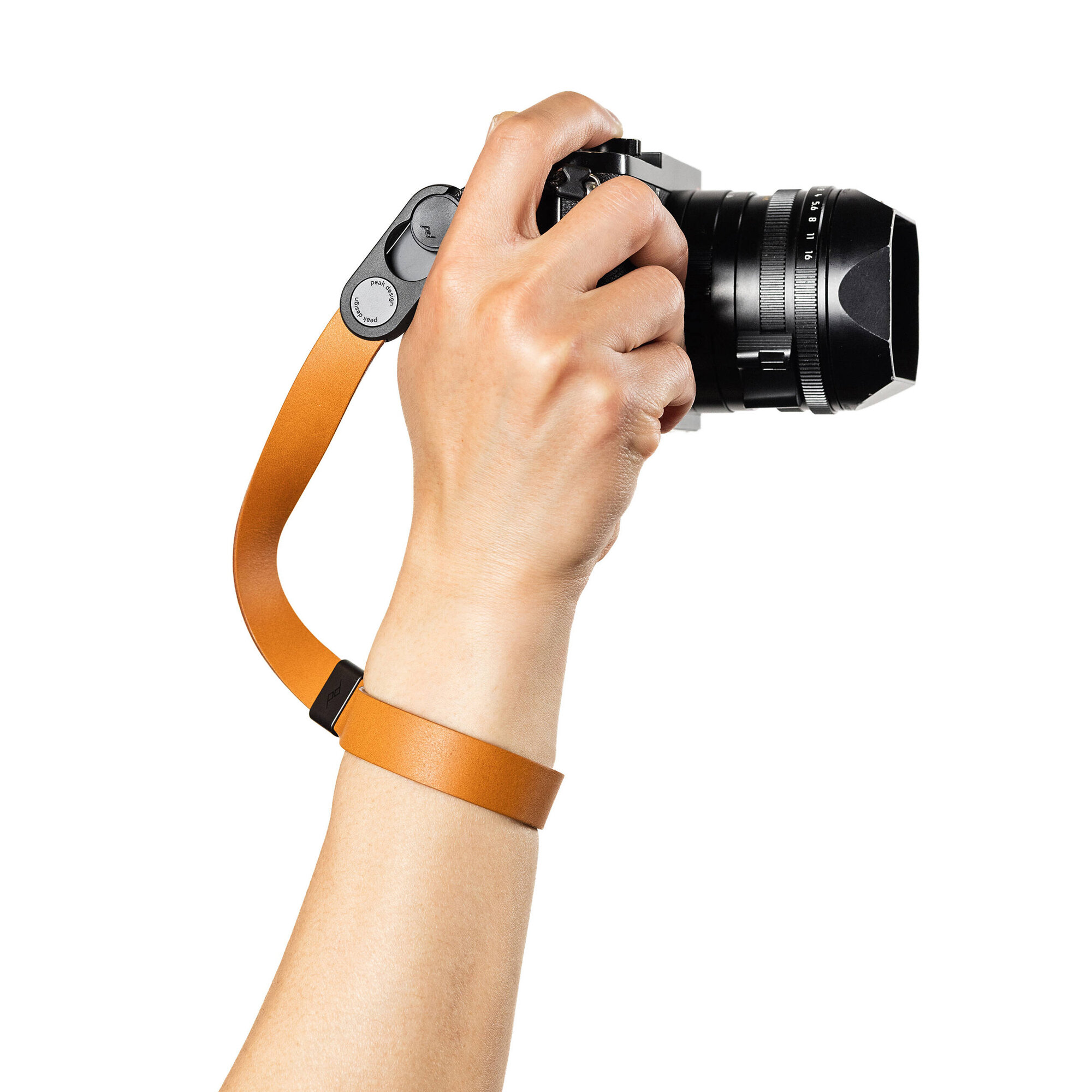 Ремень на запястье Peak Design Cuff Leather Amber, янтарный