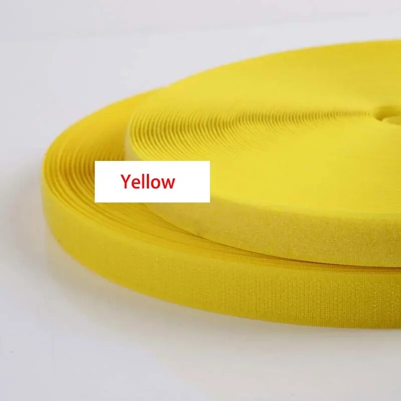 Липучка для рукоделия 2 м, 20 мм, полиэстер/нейлон Желтый, 03 Yellow