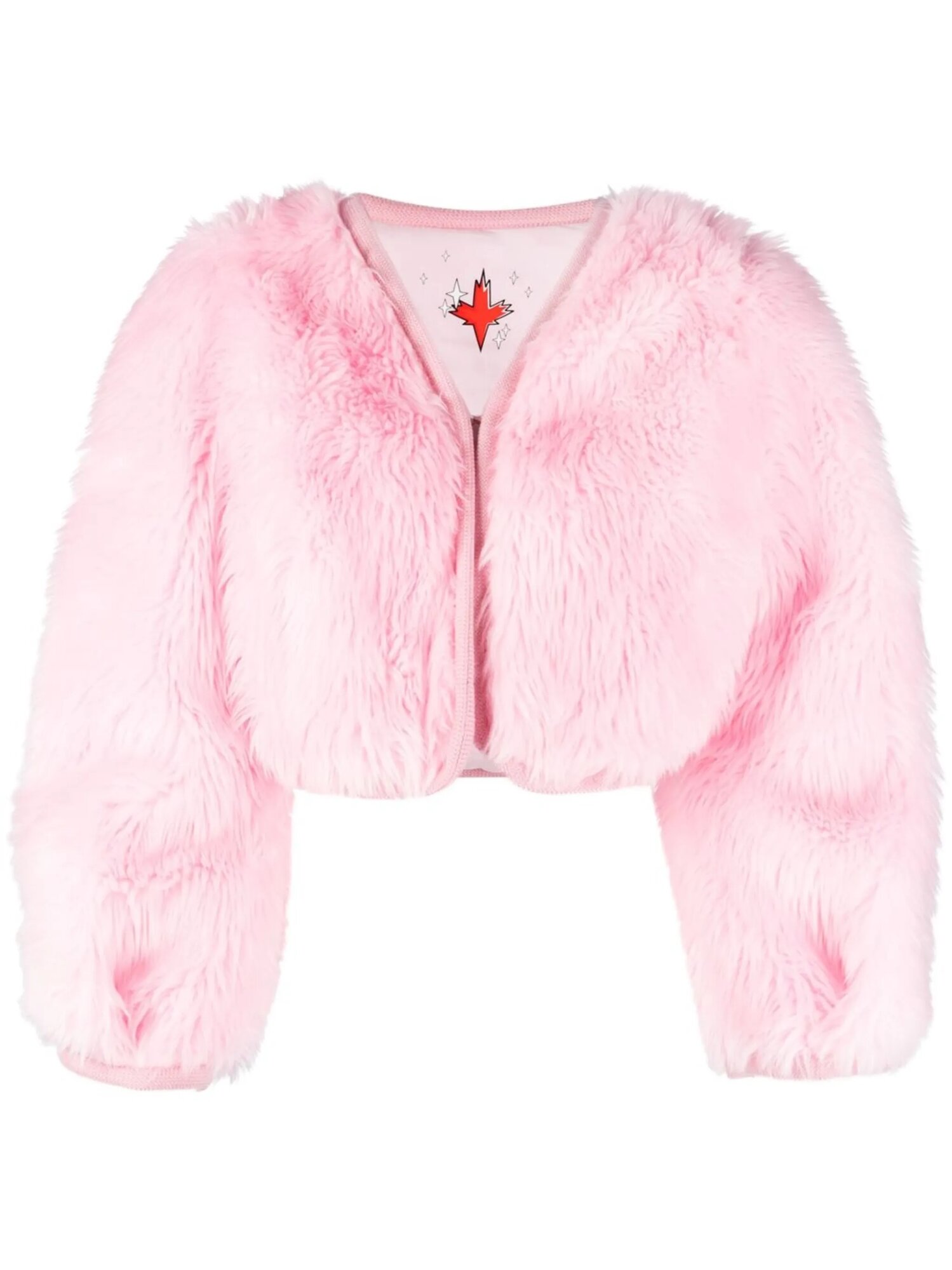 Куртка DSQUARED2 Faux-fur cropped jacket