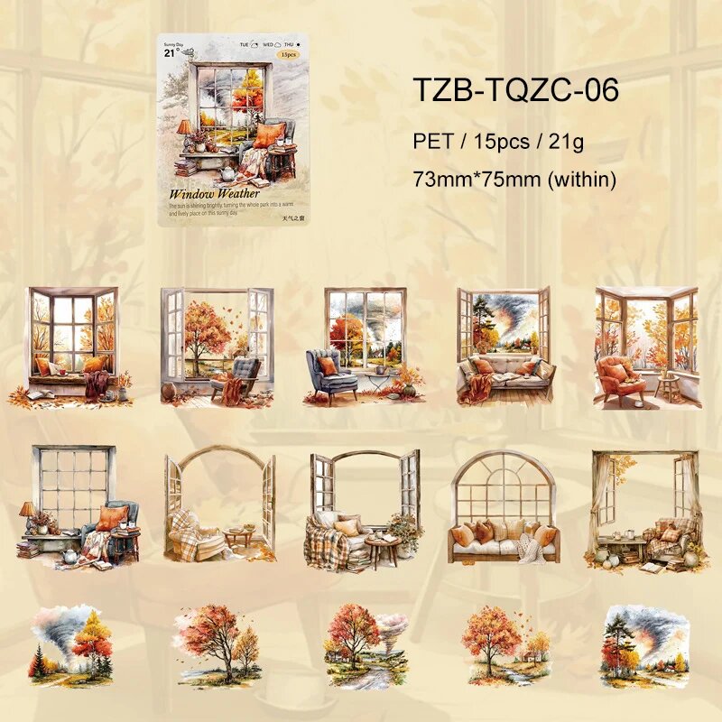 Винтажные наклейки для коллажа TZB-TQZC-06