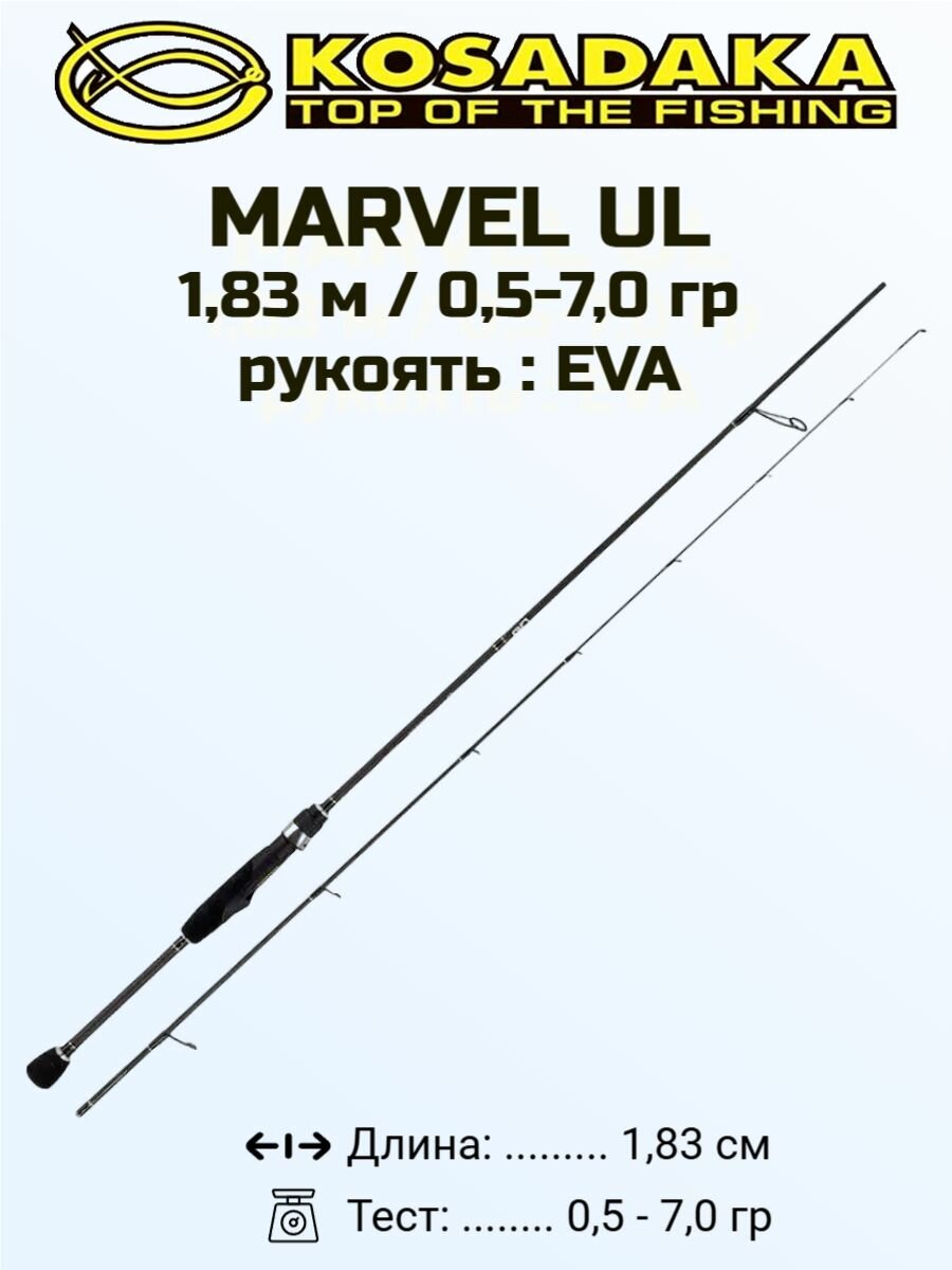 Спиннинг Kosadaka "MARVEL" 1,83м/0,5-7г (EVA)