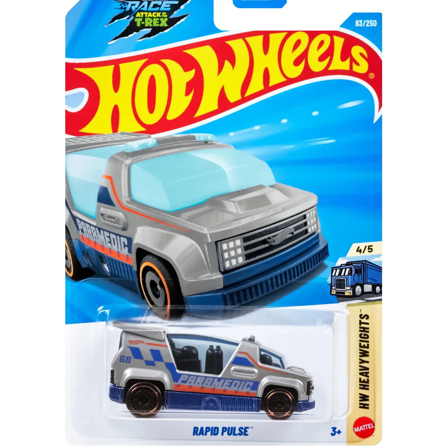 Hot Wheels Rapid Pulse, серебристый, 83