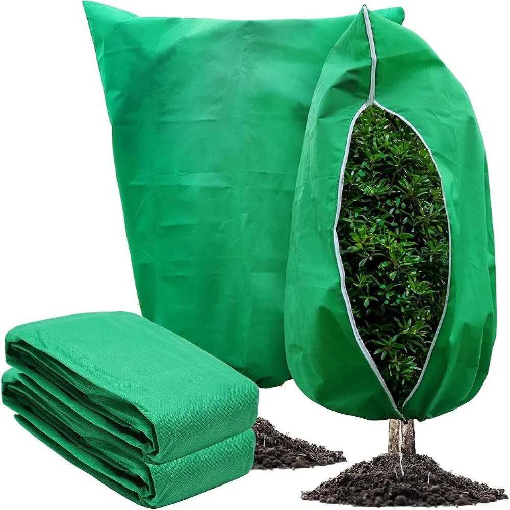 Зелёный нетканый чехол для растений 80x120cm, Green