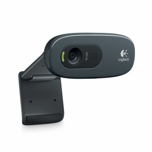 Веб-камера Logitech 960-000999/960-000636/960-001063/960-000584 HD, 30 fps, микрофон, чёрный