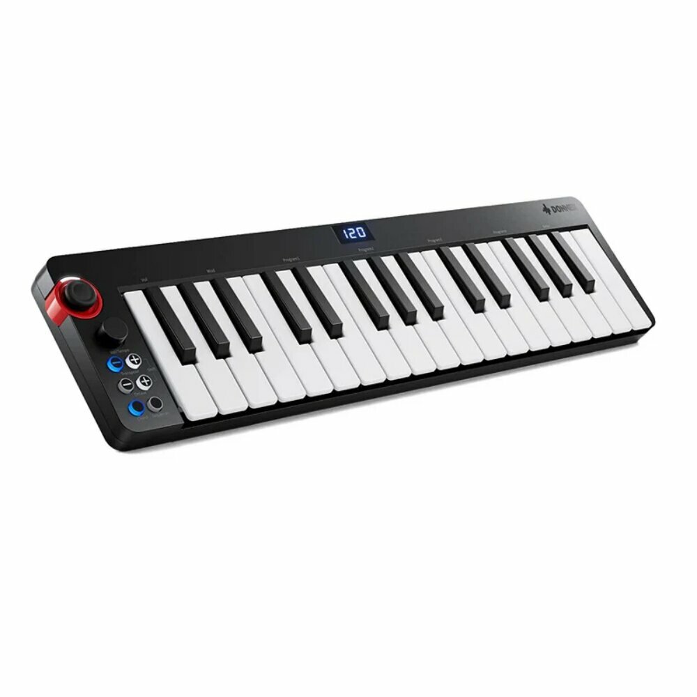 MIDI-клавиатура Donner N-32 USB Type-C секвенсор, 32 клавиш, малоразмерные, черная