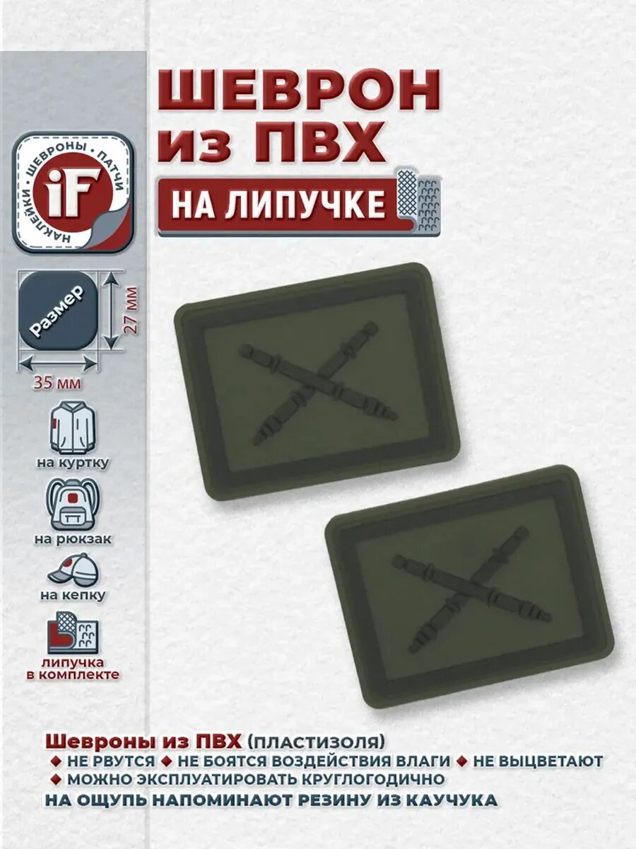 Шеврон Петлицы Ракетные войска и артиллерия МО РФ полевой
