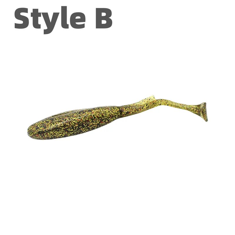 Бионическая мягкая приманка для рыбалки Pesca 6 шт. Бежевый, 11g-10PCS, Style B