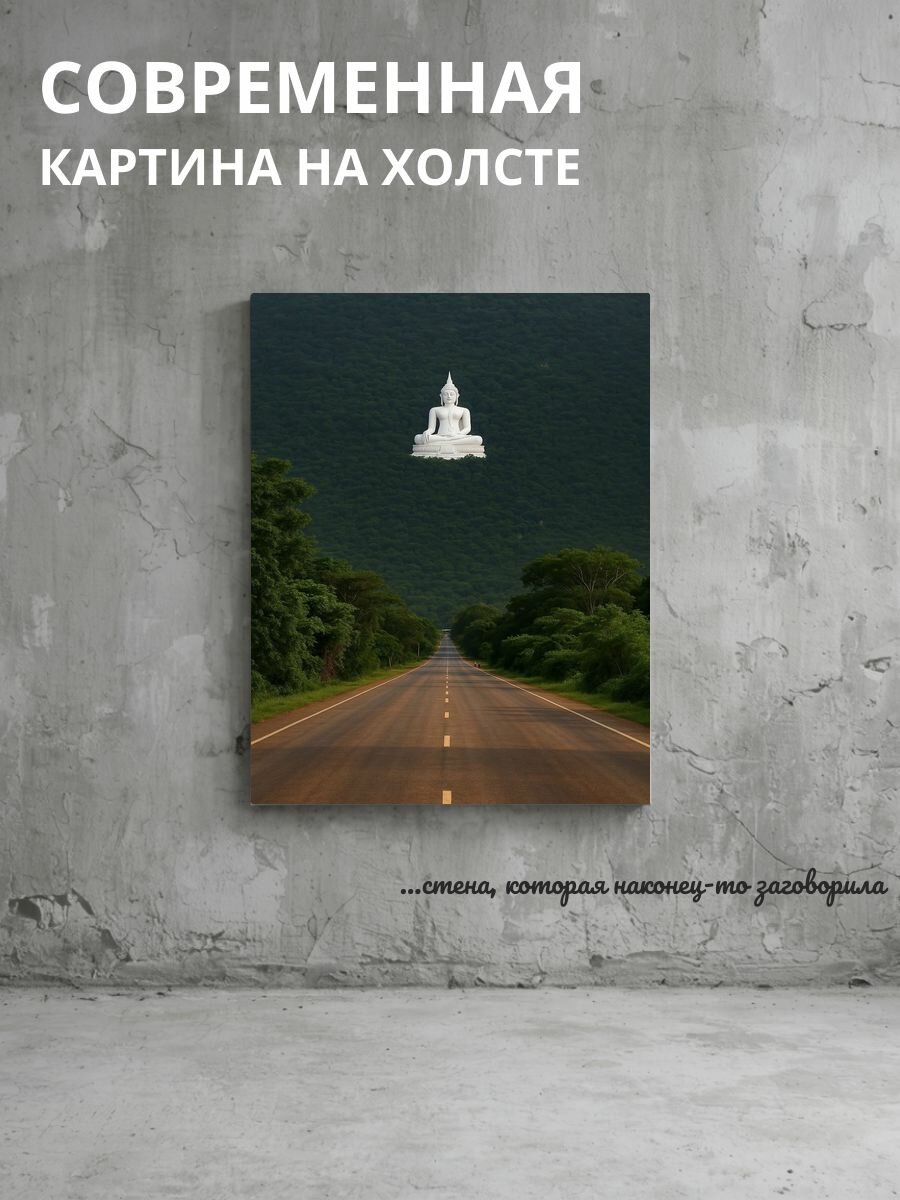 Картина на холсте Будда 20x30 см