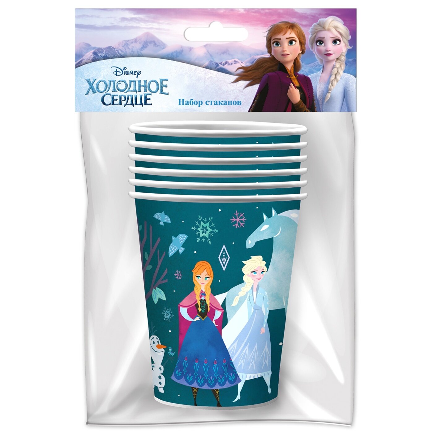 Стаканы бумажные ND Play Frozen 2, Сканди, 6 шт, 250 мл (300742)