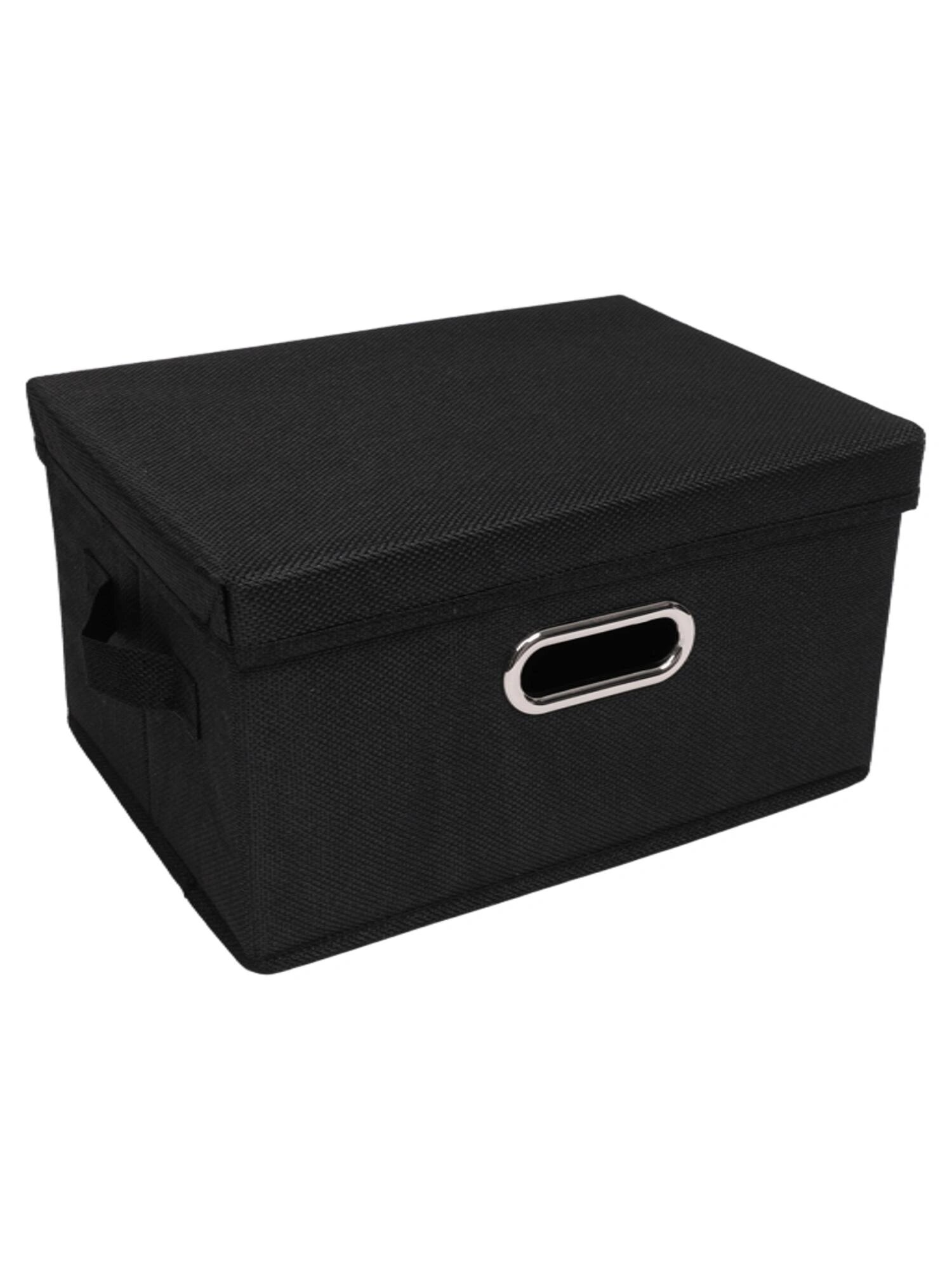 Коробка для хранения вещей тканевая Ridberg 32 х 24 х 18 см (Black)