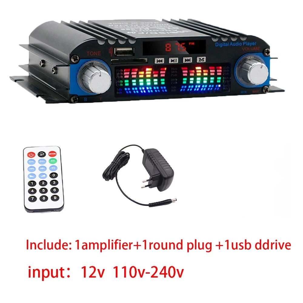 Bluetooth Усилитель YANGYUE, Цвет: 998 round and USB