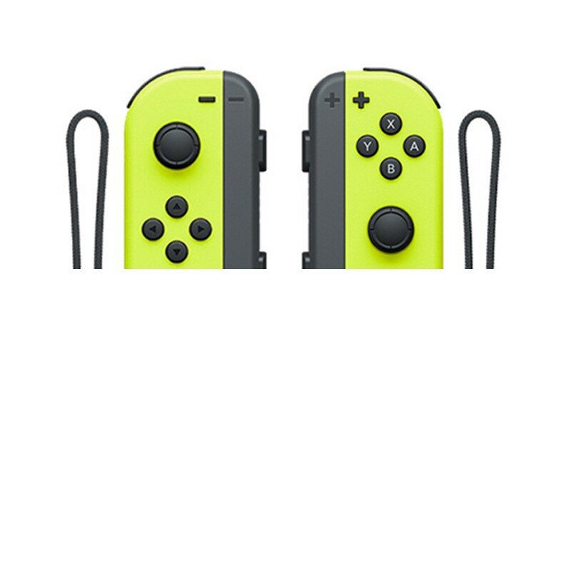 Беспроводной контроллер Joy-Con для Nintendo Switch с вибрацией, желтым дизайном и ремешком
