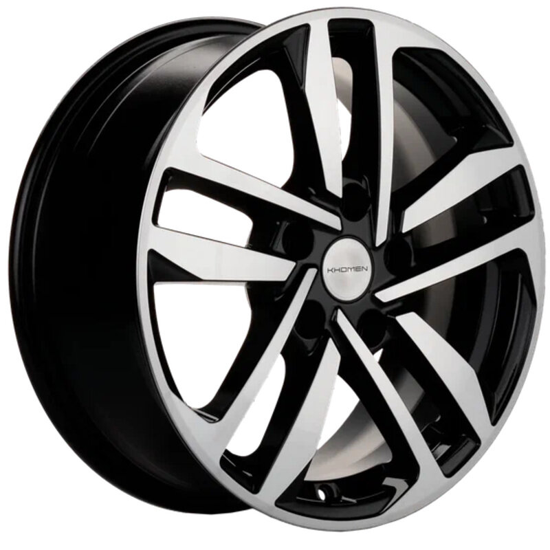 Литой колесный диск Khomen Wheels KHW1612 (Chery Tiggo 3/Tiggo 3 Pro) 6,5x16/5x108 ET45 D60,1 Black-FP