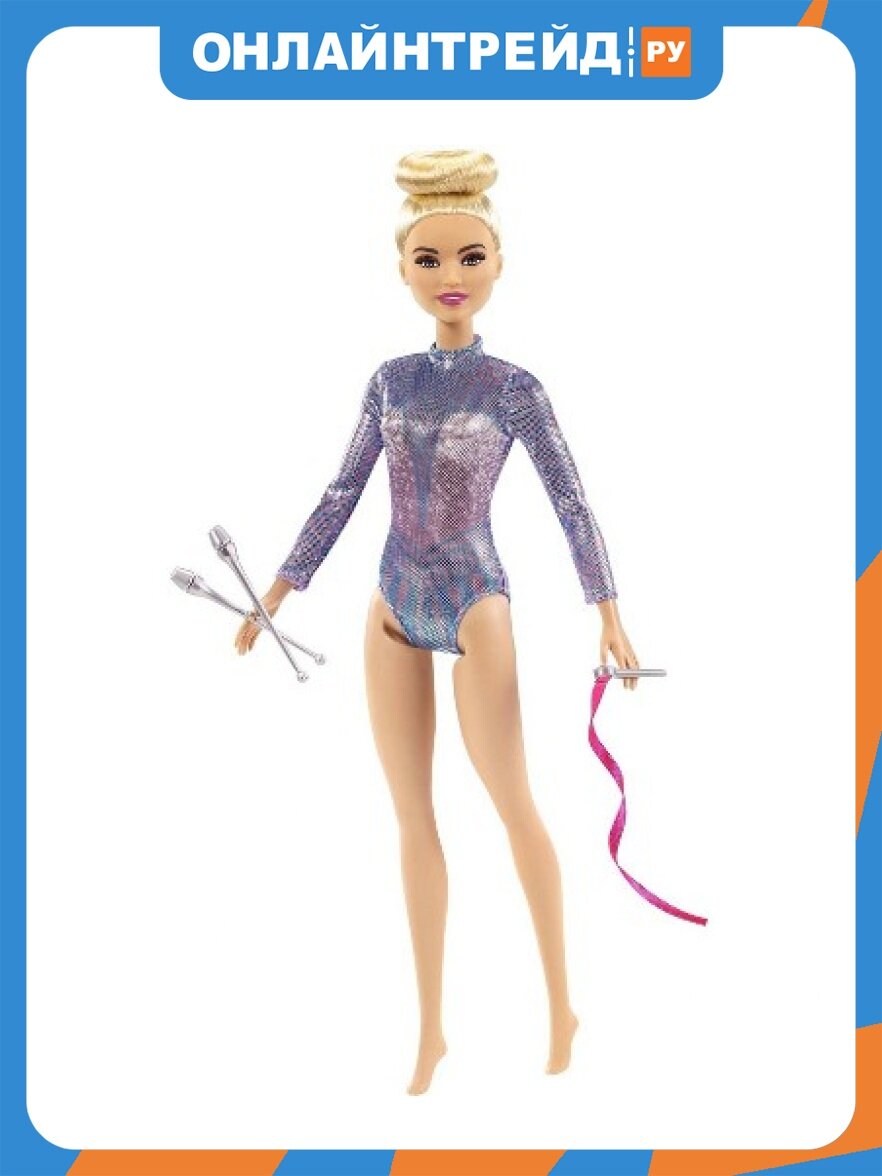 Кукла Barbie DVF50/GTN65 Гимнастка Блондинка, серия You Can Be Anything