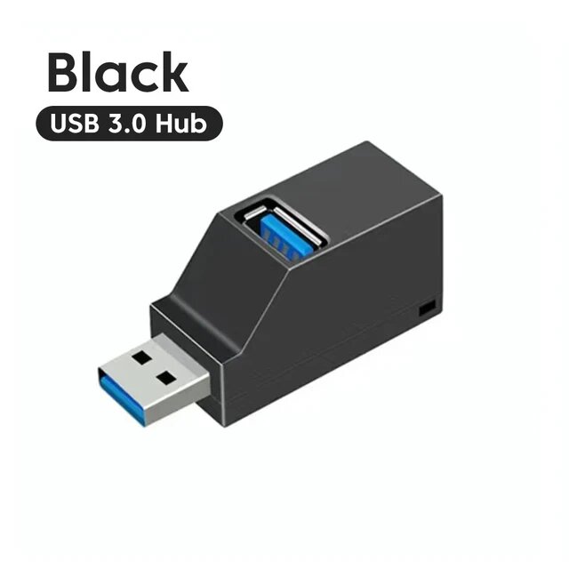 USB хаб 3.0 3 порта черный