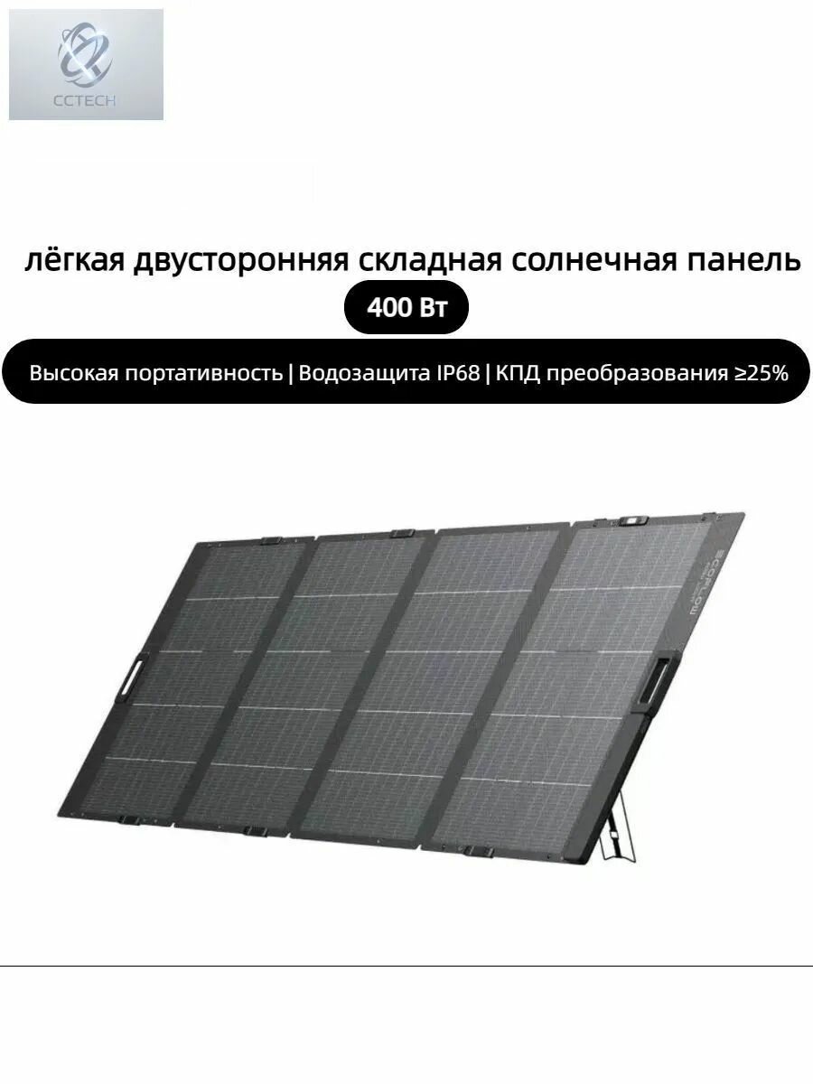 Электростанция портативная, 400Вт, двухсторонняя зарядка, защита от перегрева