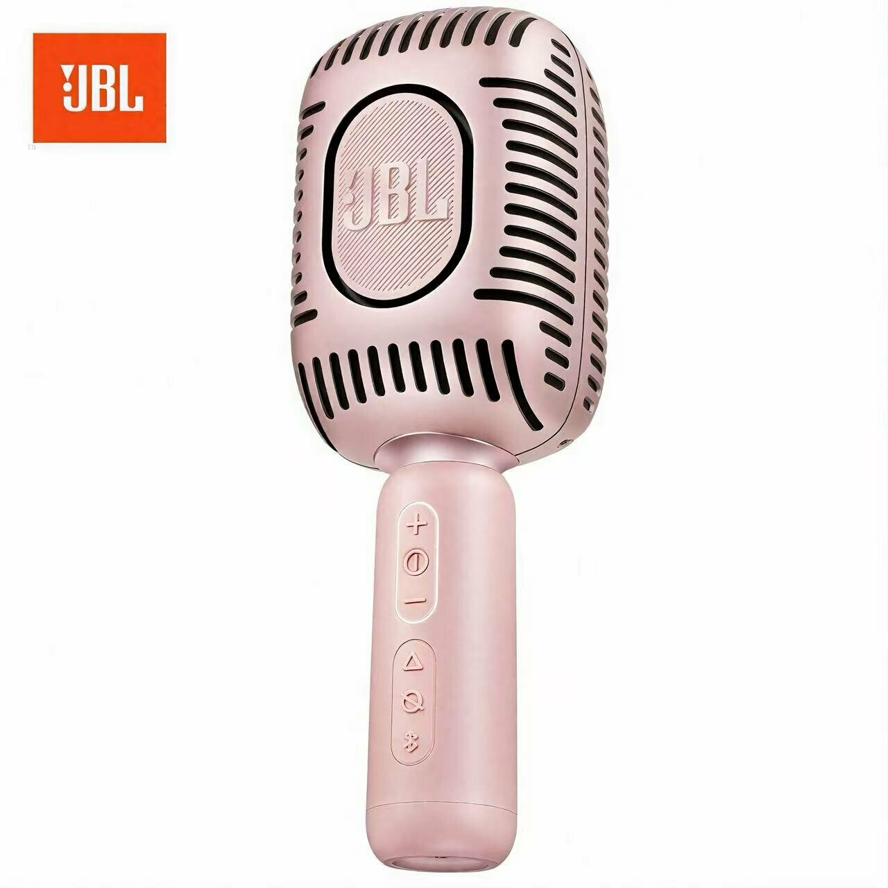 Микрофон JBL KMC650, беспроводной, Bluetooth, для караоке, 2 в 1, динамик, розовый