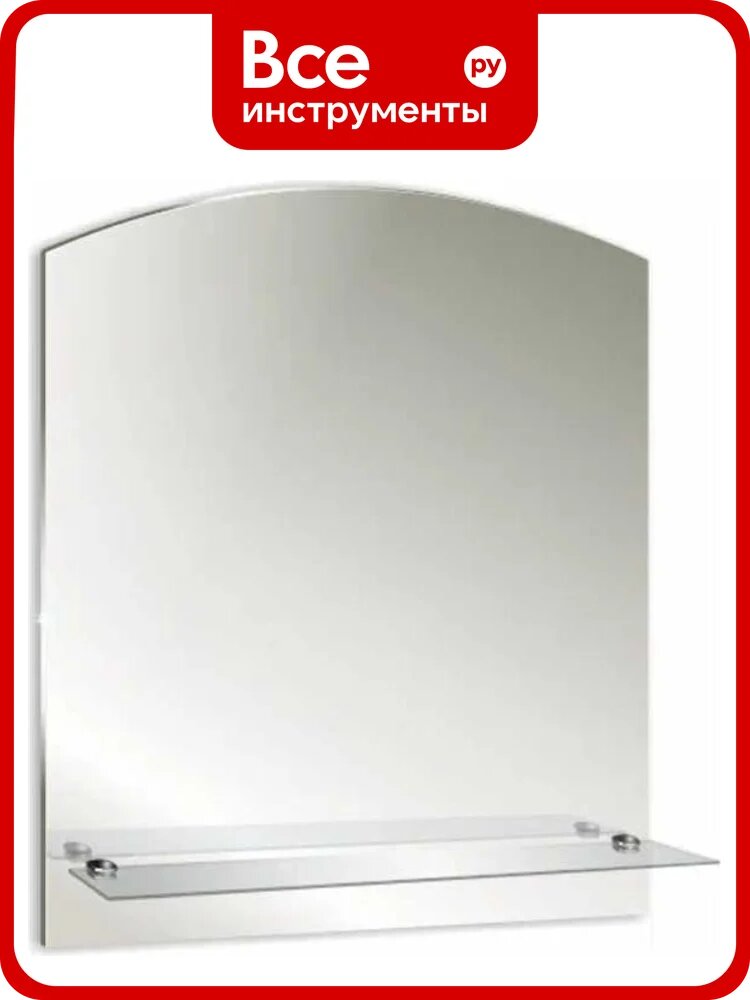 Зеркало MIXLINE "Шанс" 500х580 (ШВ) с полкой 525479