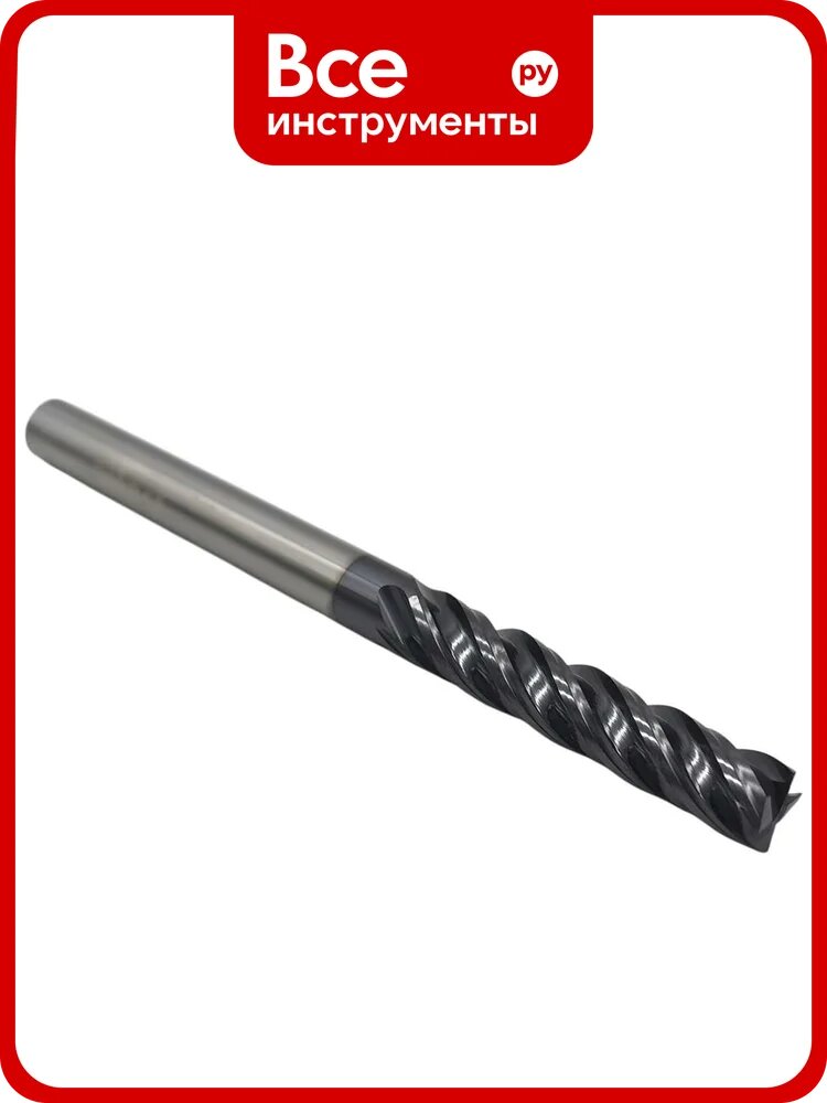 Фреза Bestelli CT01401425, спиральная, твердосплавная, 8x40x8x100x4F UP+, 4 зуба