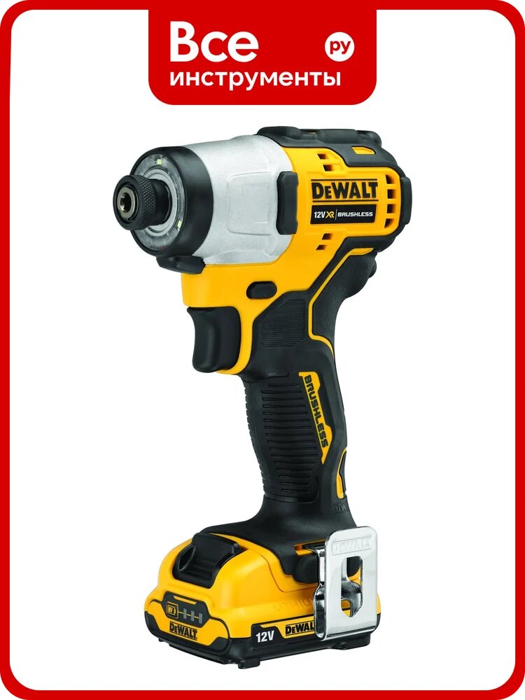 Шуруповерт Dewalt DCF801D2, бесщеточный, 12В, 3 скорости, подсветка, кейс