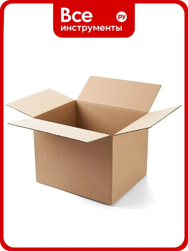 Коробка PACK INNOVATION из гофрокартона, бежевого цвета, с крышкой, однослойная, комплект из десяти штук