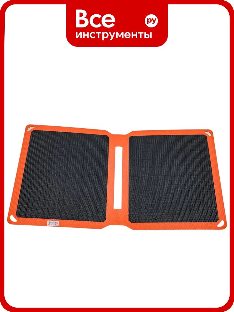 Солнечная влагозащищенная батарея TopOn 10w usb 5v 2a, ip67, складная на 2 секции
