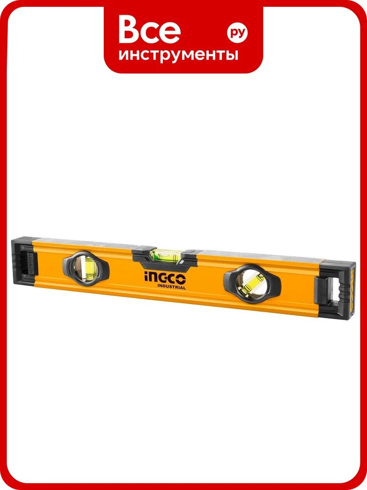 Алюминиевый фрезерованный уровень INGCO INDUSTRIAL 400 мм HSL08040