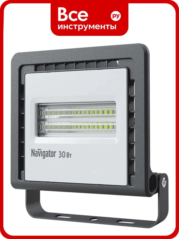 Светильник Navigator NFL-01-30-4K-LED, 30 светодиодов, IP65, 2400 лм, черный