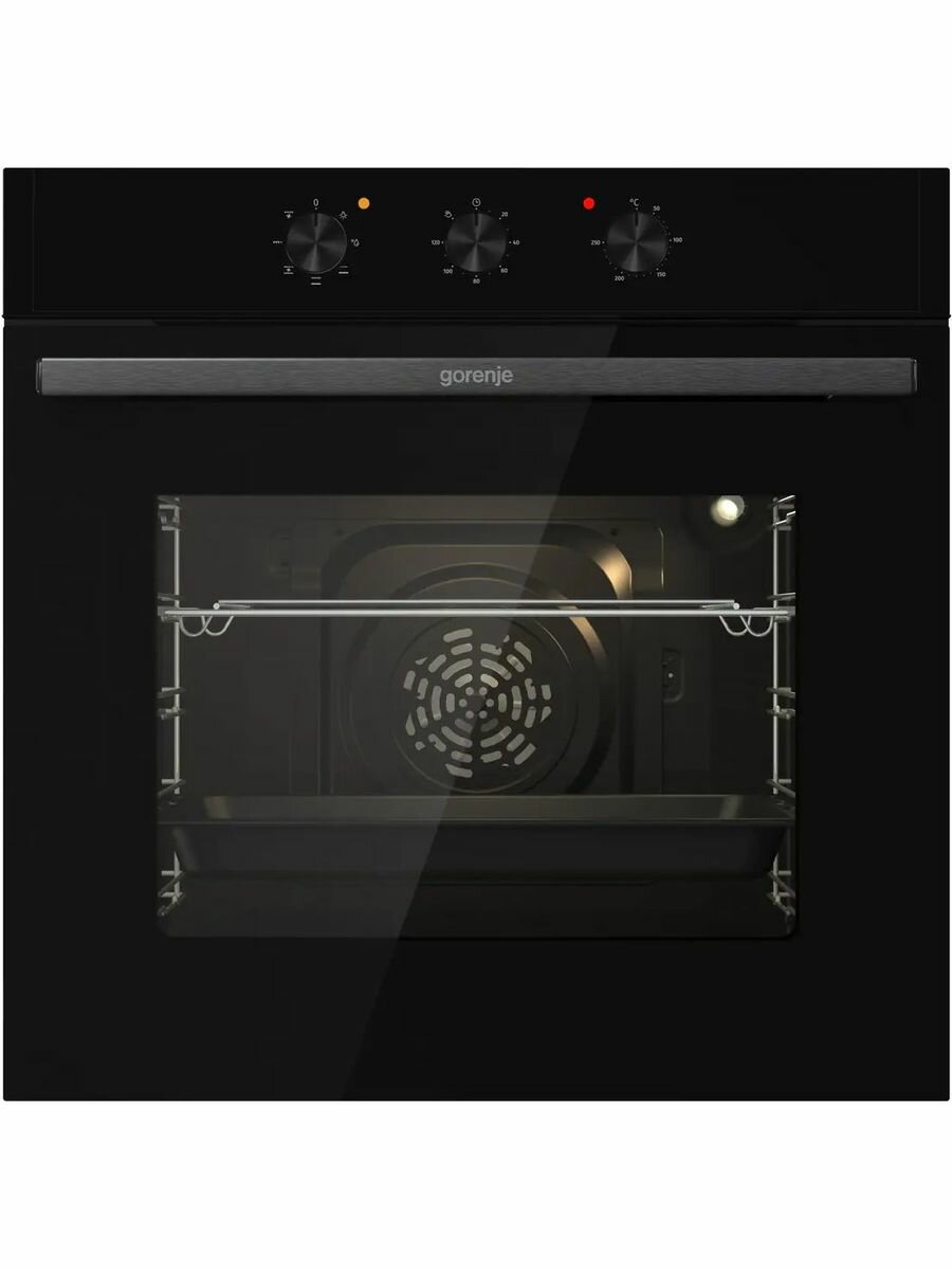 Электрический духовой шкаф Gorenje BO6725E02ABGN, 59.5 см, 73 л, 7 режимов, гриль, конвекция, черный