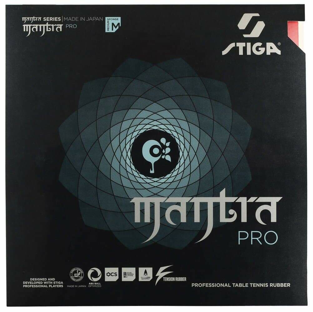 Накладка для настольного тенниса STIGA Mantra Pro M 2.1 мм (чёрная)