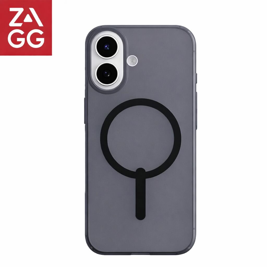 Чехол для iPhone 17 6.3" ZAGG пластик темно-серый
