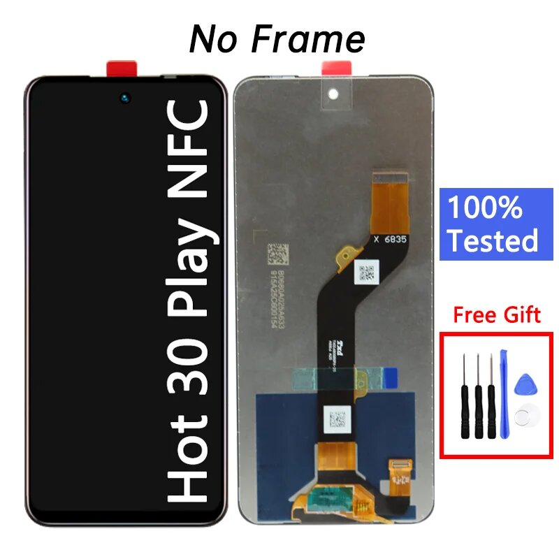 X6835 мобильный телефон lcds для Infinix Hot 30 Play NFC запасные части для экрана Infinix X6835