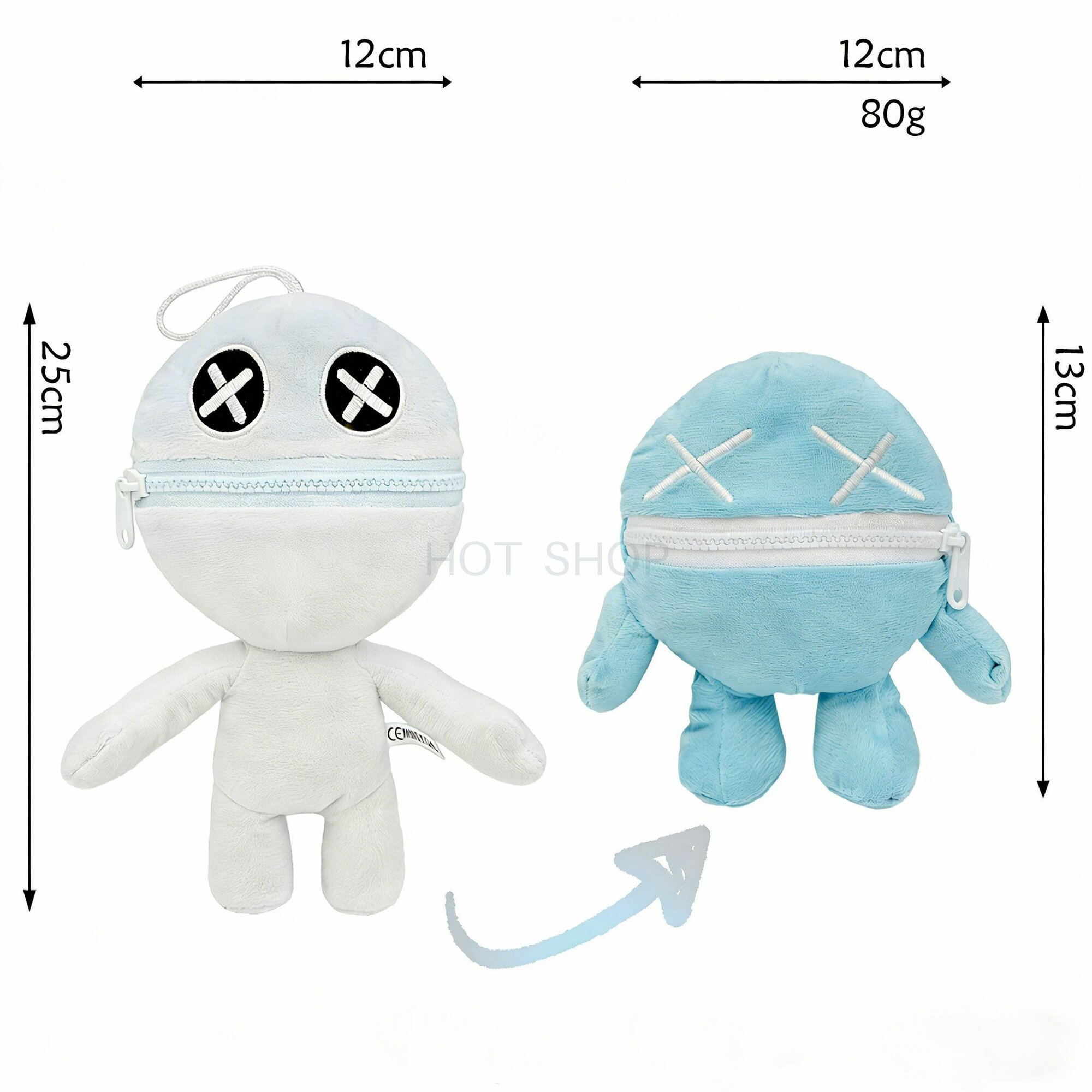 Мягкая игрушка poppy playtime, поппи плейтайм 5, wrongside outimals игрушки, 25cm