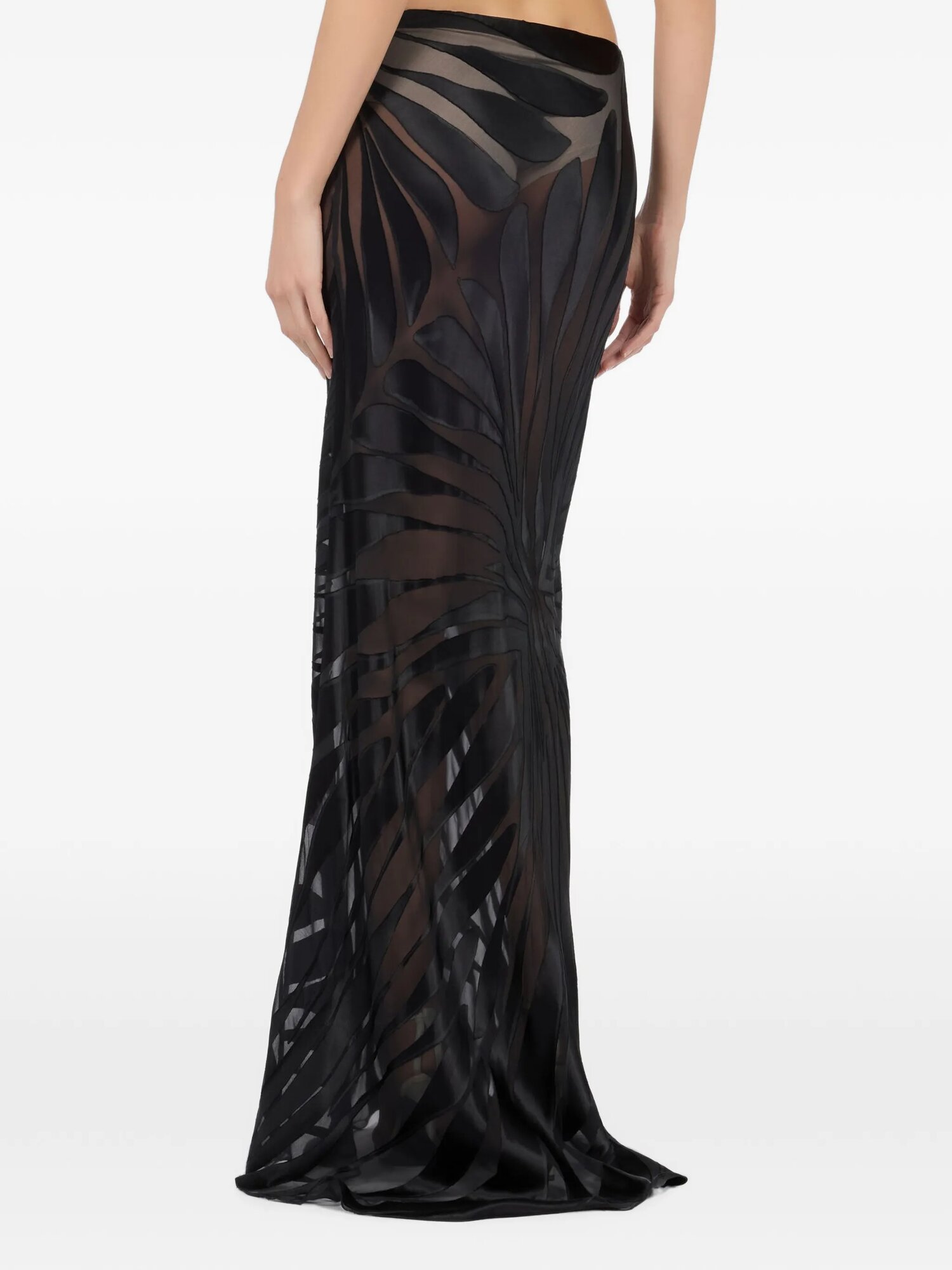 Юбка Roberto Cavalli Sheer ray print maxi skirt, размер 44 — фото 1