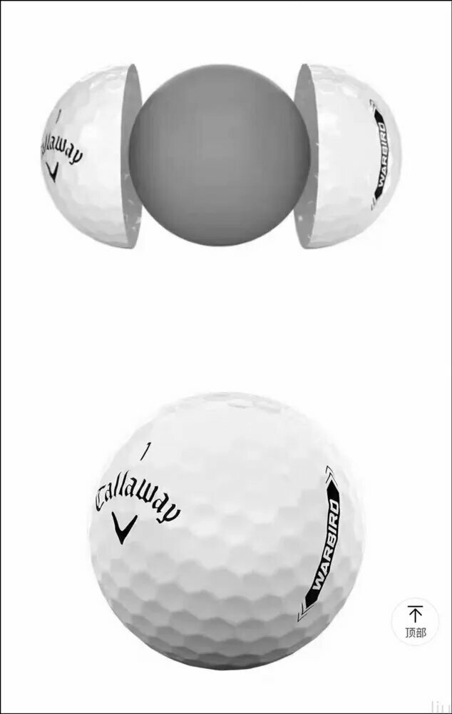 Callaway Warbird golf balls for distance, pack of 12 — фото 1